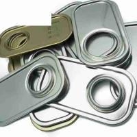 China Tinplate Ring Cover Paint End And Shell For Irregular Shape Cans for sale