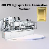 China 18 Liter Square Can Comination Machine Bottom And Top Seaming for sale