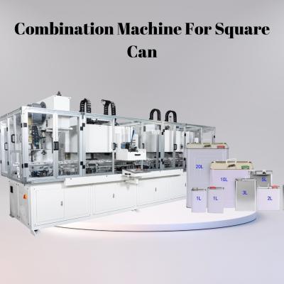 China 30 Cpm Big Square Cans Comination Machine for sale
