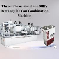 China Three Phase Four Line Rectangular Can Combination Machine 380v for sale