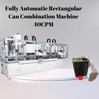 China Fully Automatic Rectangular Can Combination Machine 40cpm for sale
