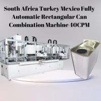 China South Africa Turkey Mexico Fully Automatic Rectangular Can Combination Machine 40cpm for sale