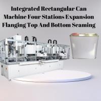 China Integrated Square Can Machine Four Stations Expansion Flanging Top And Bottom Seaming for sale