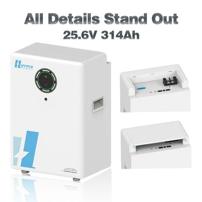 China Wall Mounted 24V LiFePO4 Battery 100A Max Continuous Discharging Current 51.2V 150AH 7.68kWh for sale