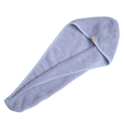China Custom Microfiber Logo Bath Spa Towel Turban Wrap Excellent Wholesale QUICK DRY Quick Dry Hair Towel for sale