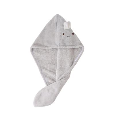 China Sustainable Makeup Microfiber Hair Turban Towel Super Absorbent Soft Headband Women for sale