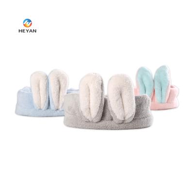 China For Bath Beach HY-200517 Coral Velvet Rabit-Ear SPA Headbands Towel for sale