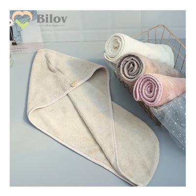 China Custom Made Sustainable Super Absorbent Soft Quick Dry Spa Towel Microfiber Hair Turban Towel Wrap for sale