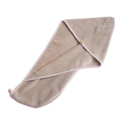 China Custom Viable Custom Fast Drying Hair Towel Turban Soft Strong Absorbent Towel From Factory Wholesale Price for sale
