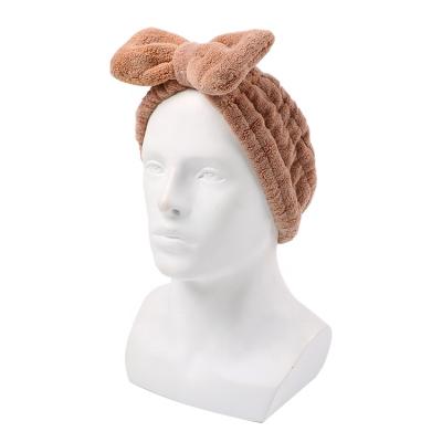 China Makeup Spa Headbands Solid Color Yoga Headband Soft Elastic Facial Elastic Adjustable Towel for sale