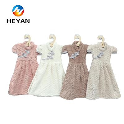 China Pineapple-pattern microfiber cheongsam kitchen hand towel QUICK DRY cleaning cloth for sale