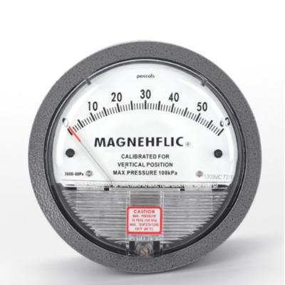 China 2000 Series Cast Aluminium Magnehelic Differential Pressure Gauge 2000-60 Pa for sale