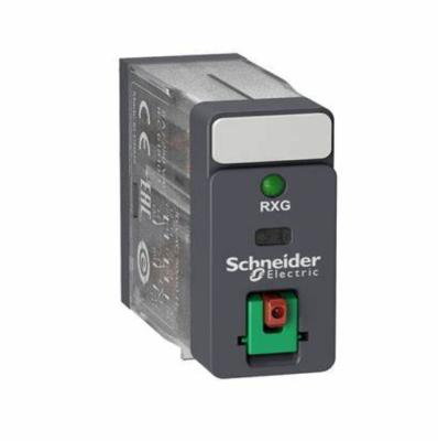 China Schneider Electric RXG22P7 Harmony Electromechanical Relay 230 VAC 5A 2C/O Contacts 16mm Width for sale