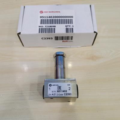 China Herion 95100 Direct Solenoid Actuated Poppet Valve 0-50 Bar Pressure G1/8 G1/4 Ports IP65/IP66 Protection for sale