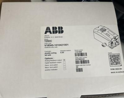 China ABB TZIDC Electro-Pneumatic Positioner V18345-1010421001 with 4-20 mA Input and 1.4-6 Bar Supply Pressure for sale