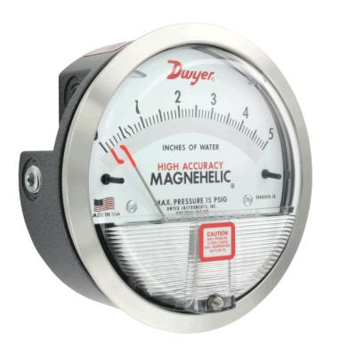 China Dwyer Magnehelic Differential Pressure Gauge 0-0.50 to 0-150 wc for Gases for sale