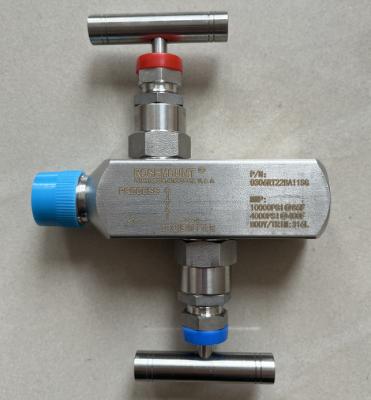China Rosemounte 2 Way Valve Manifold 0306 Inline SS316 Pressure Manifold 0306RT22BA11 for sale