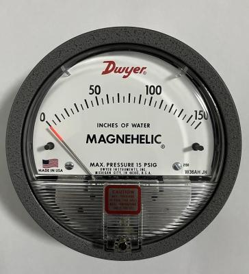 China Dwyer 2150 Magnehelic Differential Pressure Gauge 0-150 in w.c. 5.0 Divisions for sale