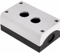 China Eaton Grey Plastic M22 Push Button Enclosure - 2 Hole 22mm Diameter for sale