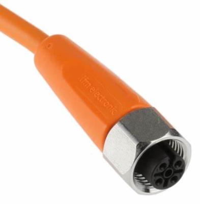 China IFM EVT002 ADOGH040VAS0010E04 Female Cordset 4-Pin 10m PVC Food Industry IP69K for sale