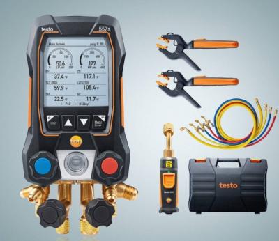 China Testo 550i Smart Kit App-Controlled Digital Manifold with 2 Wireless Clamp Temperature Probes NTC for sale