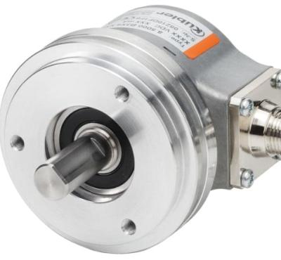 China Kuebler 8.5872.1632.G121 Absolute Spring Element Encoder 10mm Bore 10-30V Radial M23 4096 Steps for sale