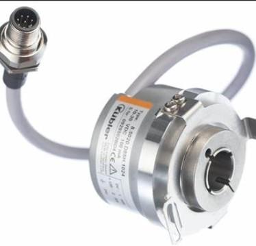 China Kuebler 8.5020.D33F.0360.0020 Incremental Encoder 10mm Bore 360PPR 5-30V 2m Cable for sale
