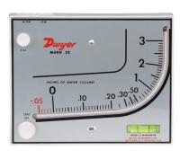 China Dwyer Mark II 27 Molded Plastic Manometer 0-7000 FPM 3% Accuracy for Stationary and Portable Use for sale
