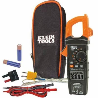 China 600 amps Klein Tools CL800 Digital Clamp Meter Auto Ranging TRMS AC/DC Volt / Current LoZ Continuity Frequency Capacitance N for sale