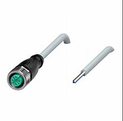 China M12 4 Pin Female Straight Micro Cordset PVC Cable 6 ft IP68 IP69K for sale
