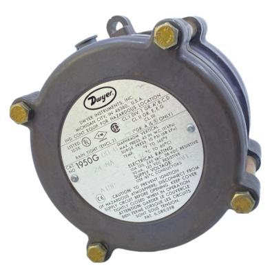 China Dwyer Explosion-proof Differential Pressure Switch 1950G 0 B 120 NA 240 for sale