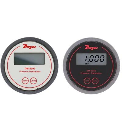 China Dwyer DM-2000 Series Differential Pressure Gauge LCD 4-20mA Output 1/8 Barbed for sale