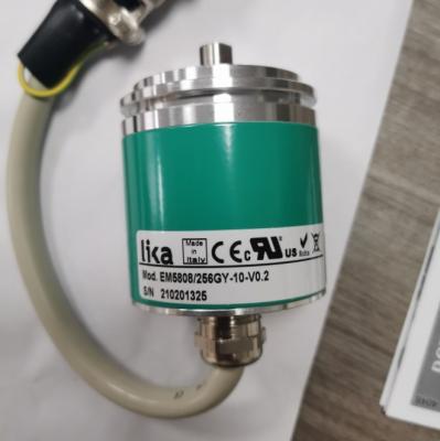 China Lika EM58 Series Incremental Encoder 256 CPR Gray Push-Pull 10mm Shaft for sale