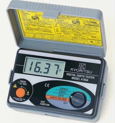 China Kyoritsu 4105A Digital Earth Tester Resistance Meter 3 Pole 2 Pole IP54 for sale