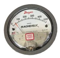 China Dwyer Magnehelic Differential Pressure Gauge 0-500 Pa 4 Inch Dial 2% Accuracy for sale