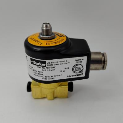 China Parker Direct Operated Solenoid Valve 122K9321 Brass 30 Bar 3.0 mm Orifice for sale
