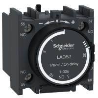China Schneider LADS2 Time Delay Auxiliary Contact Block 1NO 1NC 10A 690V 1-30s for sale