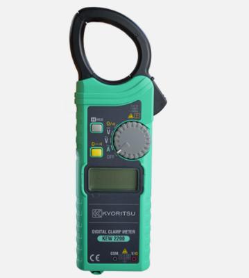 China Kyoritsu 2200 AC Digital Clamp Meter 1000A AC DC Resistance 33mm Conductor for sale