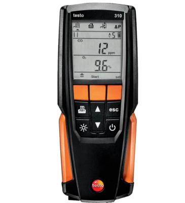 China Original Testo 310 Flue Gas Analyzer ±0.2 Vol.% Accuracy -4° to 752°F Range 0.1°F Resolution for sale