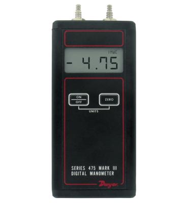 China Dwyer 475-000-FM Handheld Digital Manometer 0-1.000 in w.c. Range ±0.5% Accuracy LCD Display for sale