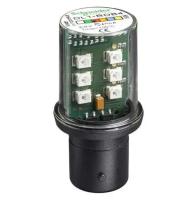 China Schneider Electric DL1BDB4 Protected LED Lamp 24 VAC DC BA 15D Base Red for sale