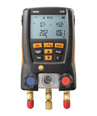China Testo 549 Digital Manifold 2-Way Valve Block IP42 Protection Illuminated Display for sale