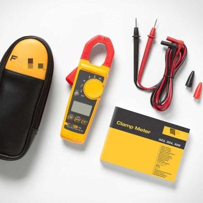China Fluke 325 True RMS Clamp Meter 400A AC DC Digital Multimeter CAT III 600V for sale