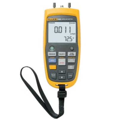 China Fluke 922 Airflow Meter Micromanometer Differential Static Pressure 99 Point Data Storage 280 Hour Battery for sale