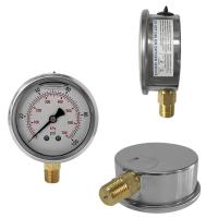 China Stainless Steel Analog Pressure Gauge 0.1~100Mpa Model Y-63 Industrial Vacuum Gauge for sale
