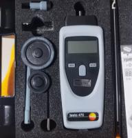 China Testo 470 Tachometer Kit 99999 rpm Range ±0.02% Accuracy 0.1 rpm Resolution for sale