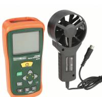 China Extech AN100 CFM CMM Mini Thermo-Anemometer 72mm Vane Air Velocity Meter for sale