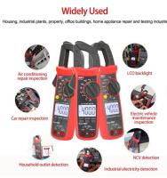 China UNI-T UT204+ Digital Clamp Meter Multimeter True RMS 600A AC DC Voltage Auto Range 600V Resistance Tester for sale