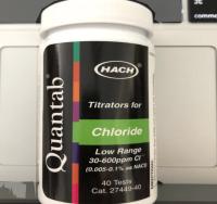 China Hach Chloride QuanTab Test Strips 30-600 mg/L Product Number 2744940 for sale