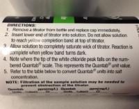 China Hach Chloride QuanTab Test Strips 30-600 mg/L Product Number 2744940 for sale